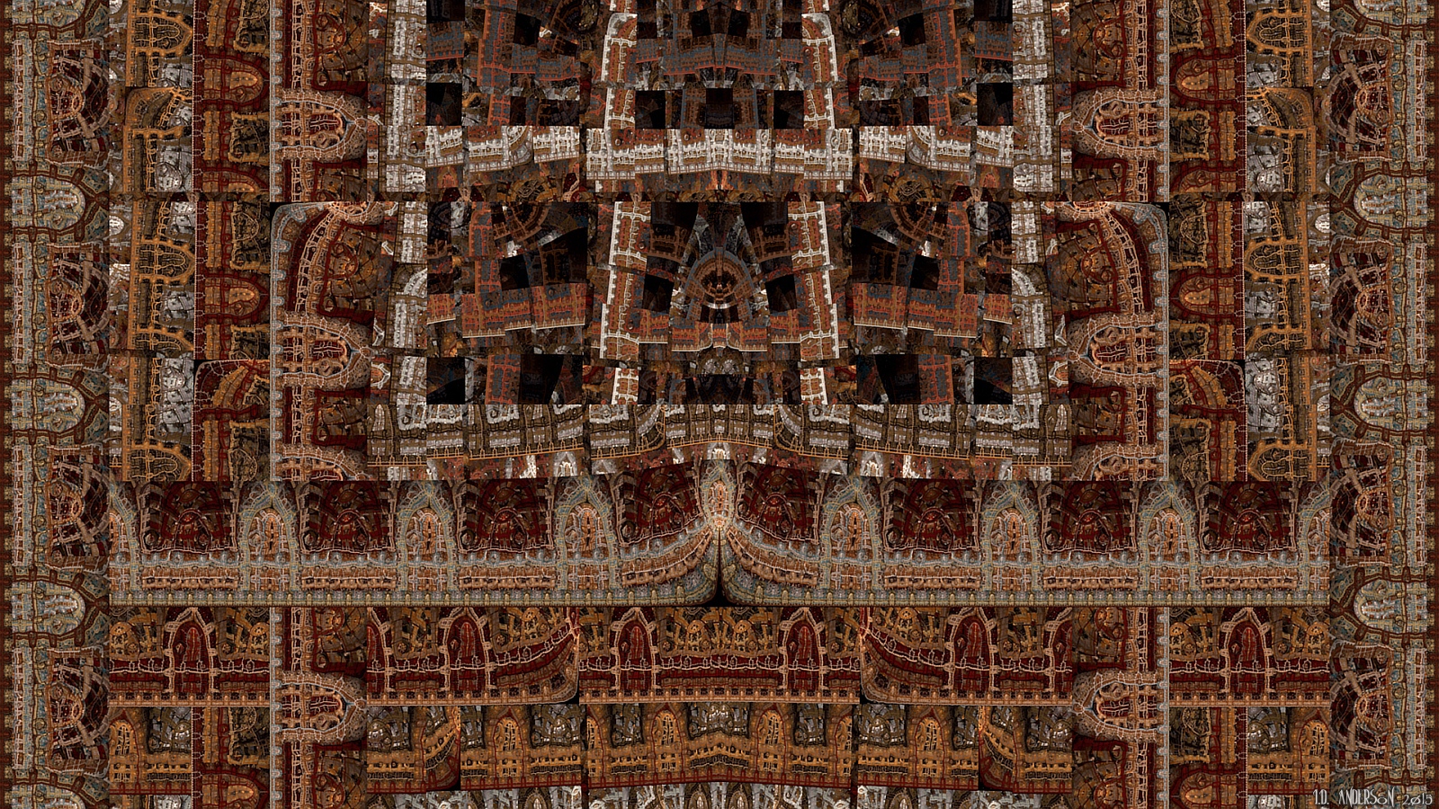 Polyfractalisation Design For An Altar Cloth